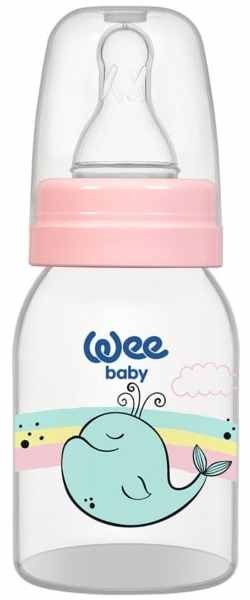 Бебешко шише Wee Baby Classic - 125 ml, розово с кит | Добра цена ...