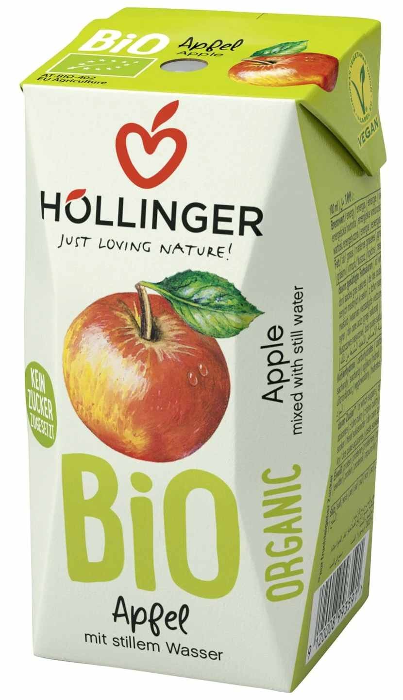 Био сок Hollinger - Ябълка, 200 ml | Добра цена | Ozone.bg