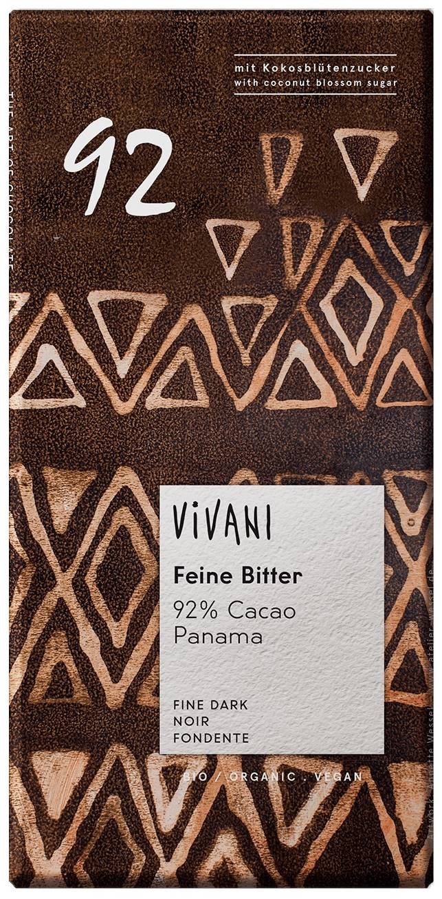 Био натурален шоколад, 92% какао, 80 g, Vivani | Ozone.bg