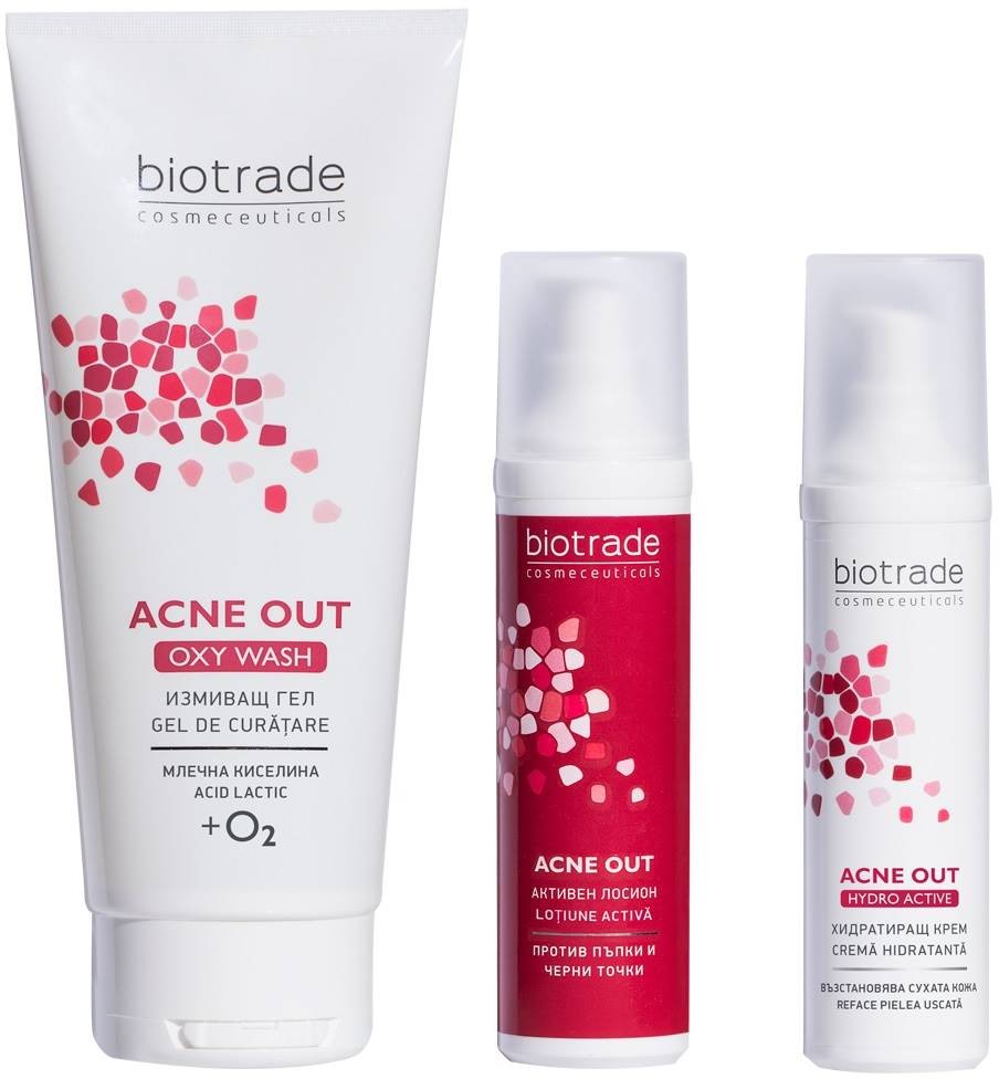 Biotrade Acne Out Рутина срещу гнойни пъпки, 3 части | Ozone.bg