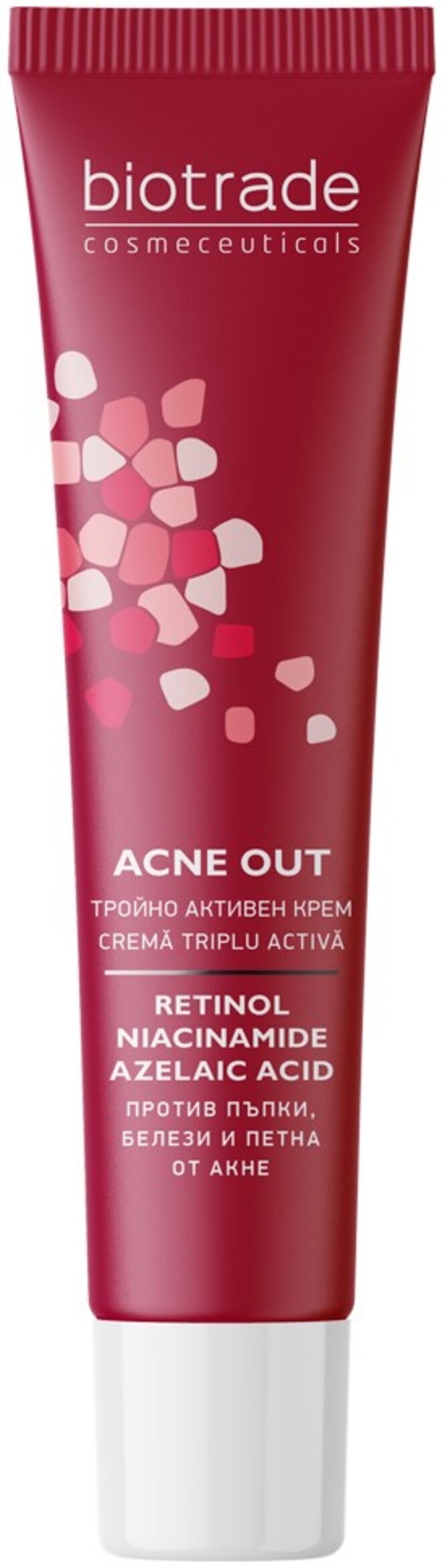 Biotrade Acne Out Тройно активен крем против пъпки и белези от акне, 30 ...