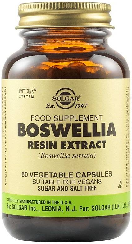 Boswellia Resin Extract, 60 растителни капсули, Solgar | Ozone.bg