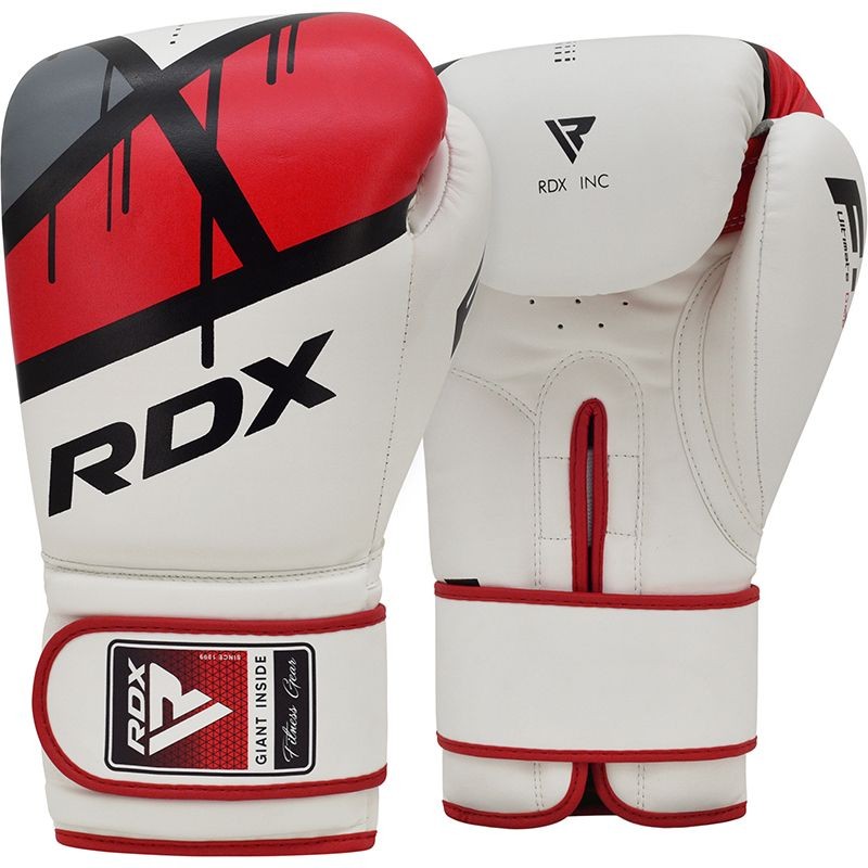 Боксови ръкавици RDX - BGR-F7, 16 oz, червени/бели | Ozone.bg