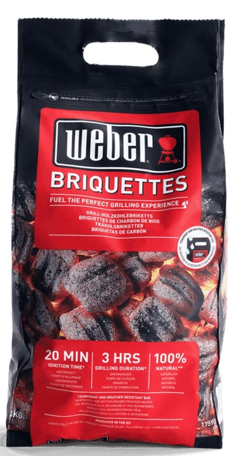 Брикети Weber - WB 17590, 100% натурални, 4 kg | Ozone.bg