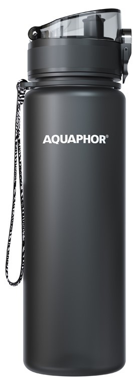 Филтрираща бутилка за вода Aquaphor - City, Filter, 0.5 l, черна | Ozone.bg
