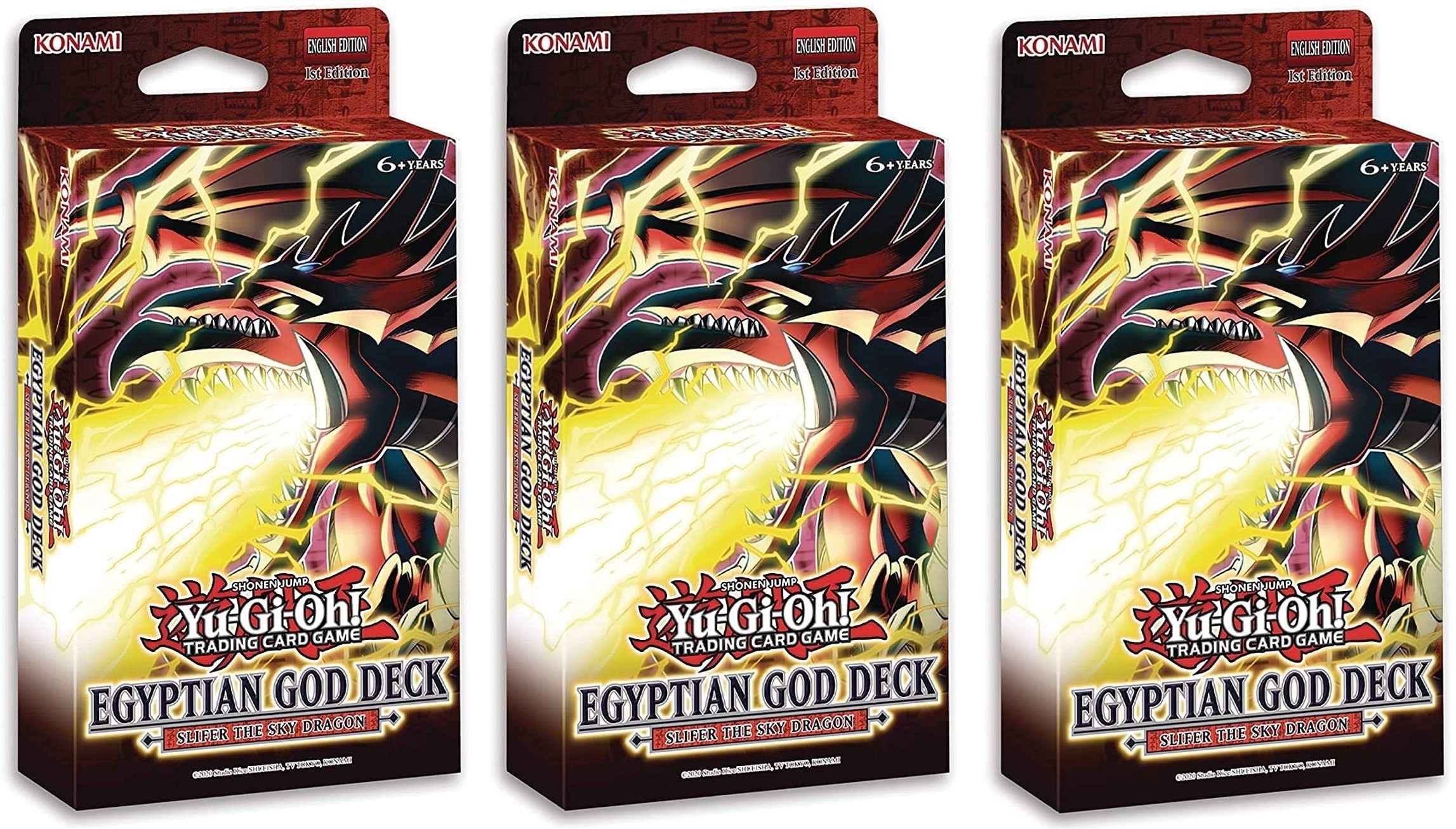 Bundle 3x Yu-Gi-Oh! Slifer the Sky Dragon Egyptian God Deck | Ozone.bg
