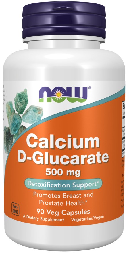 Calcium D-Glucarate, 500 mg, 90 капсули, Now | Ozone.bg