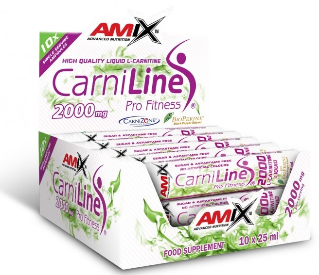 CarniLine Pro Fitness, череша, 10 ампули x 25 ml, Amix | Ozone.bg