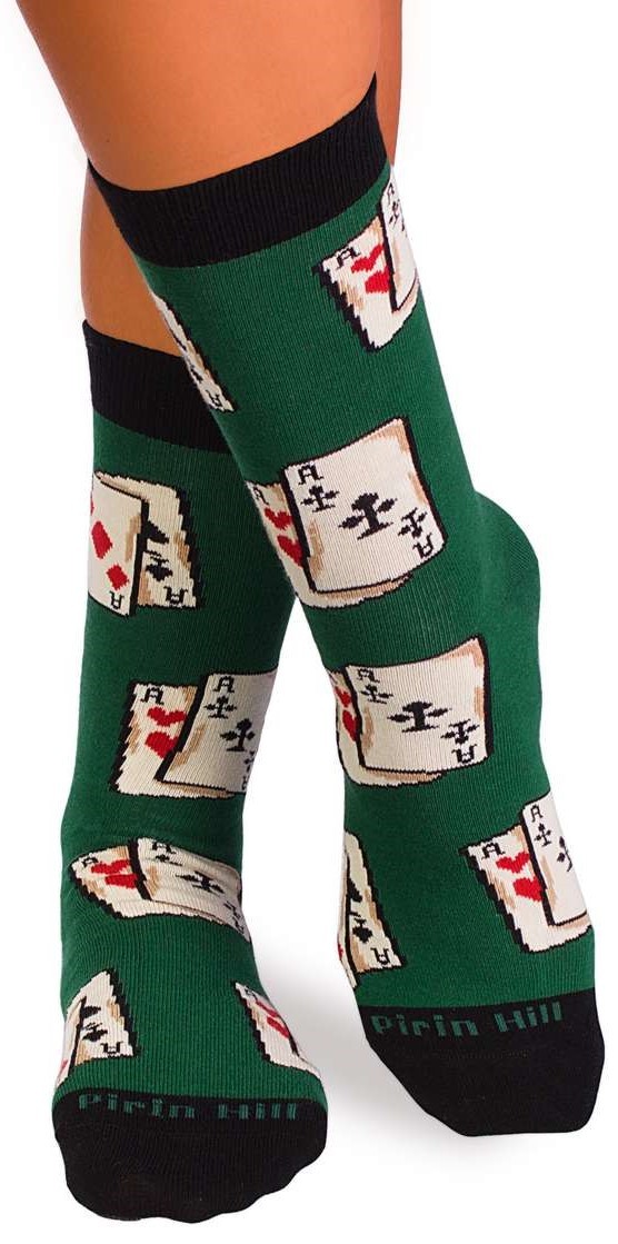 Чорапи Pirin Hill - Colour Cotton Rock, размер 39-42, зелени | Ozone.bg