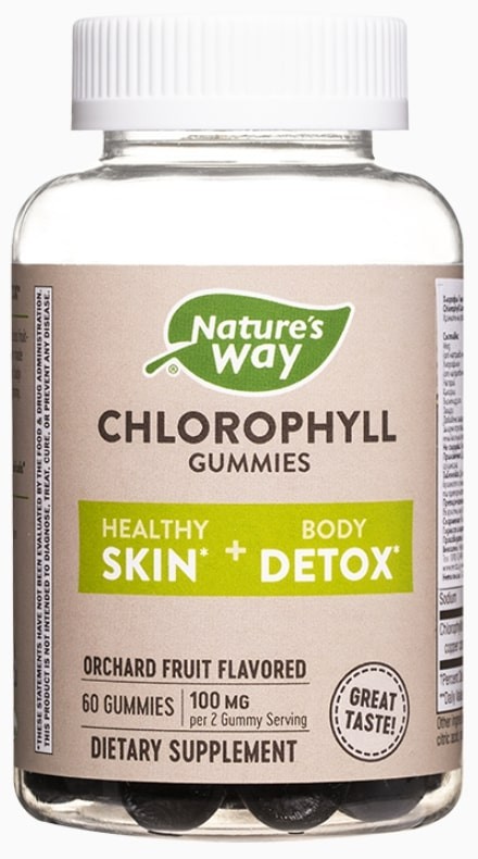Chlorophyll Gummies, 60 желирани таблетки, Nature’s Way | Ozone.bg