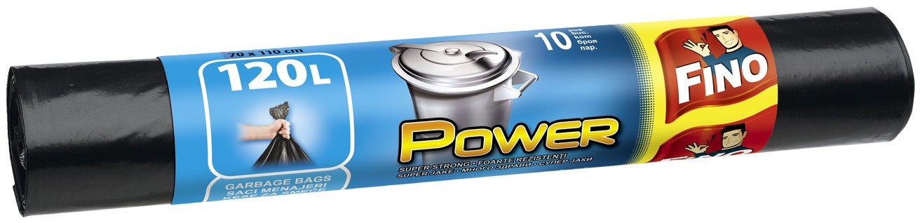 Чували за отпадъци Fino - Power, 120 L, 10 броя | Ozone.bg