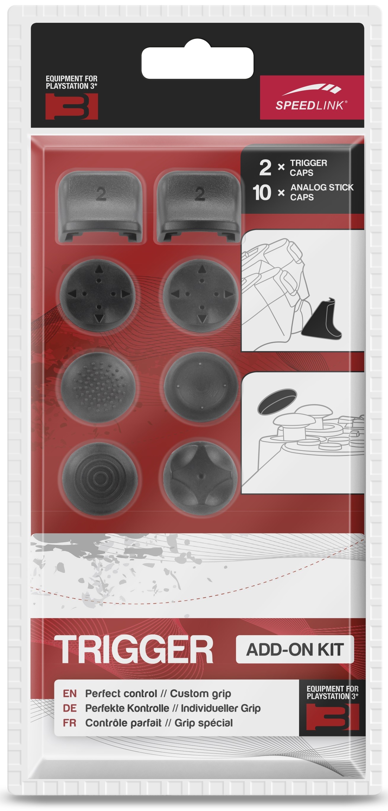 Controller Add-On Kit Speedlink TRIGGER - for Dualshock 3, черни | Ozone.bg