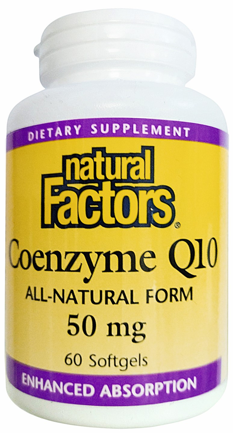 Coenzyme Q10, 50 mg, 60 капсули, Natural Factors | Ozone.bg
