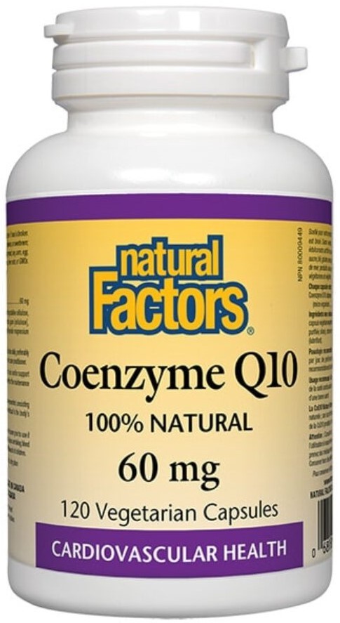 Coenzyme Q10, 60 mg, 120 капсули, Natural Factors | Ozone.bg
