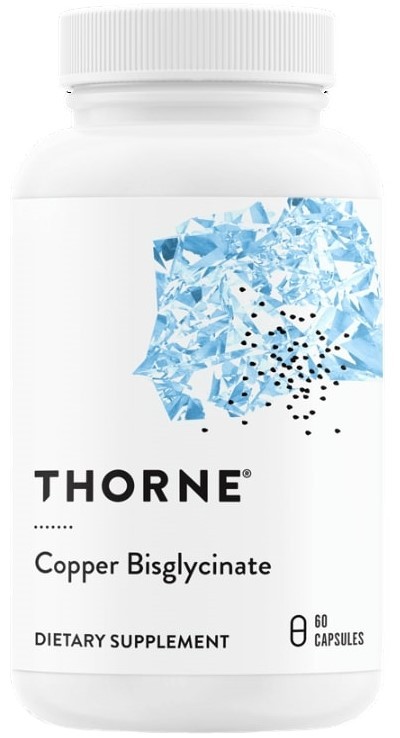 Copper Bisglycinate, 2 mg, 60 капсули, Thorne | Ozone.bg