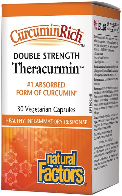 CurcuminRich Double Strength Theracurmin, 60 mg, 30 капсули, Natural ...