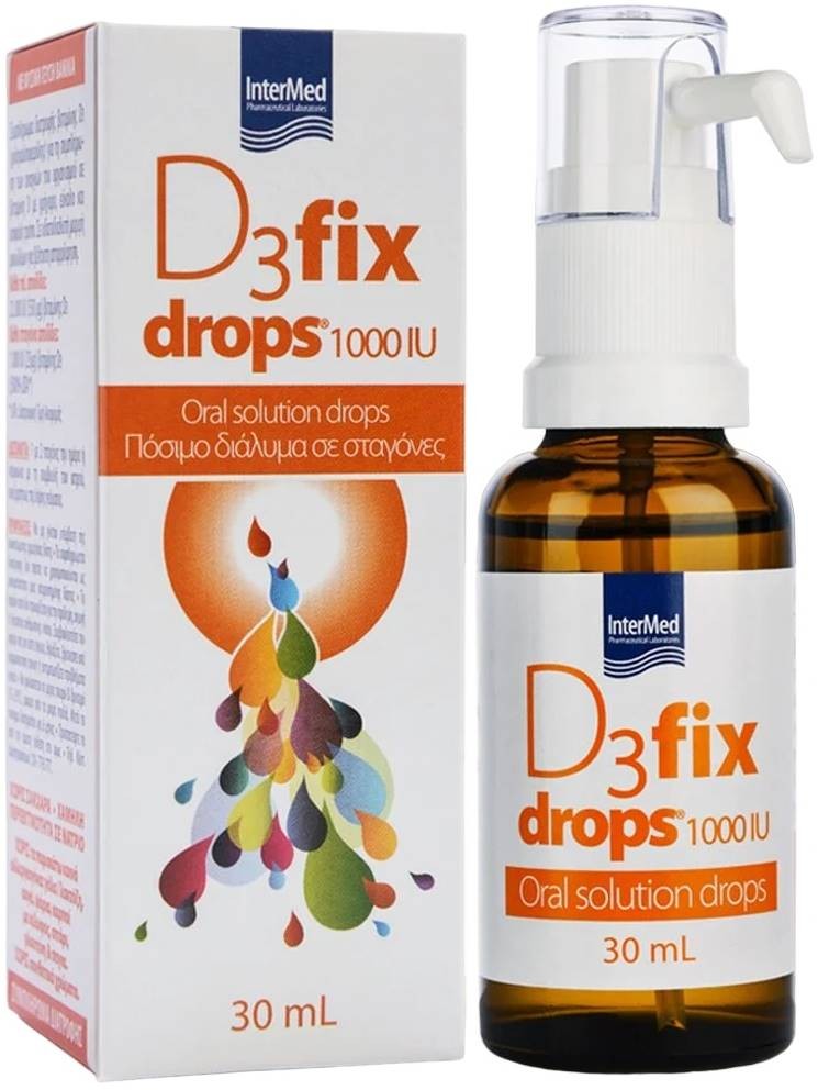 D3 Fix Капки, 1000 IU, 30 ml, Vittoria Pharma | Ozone.bg
