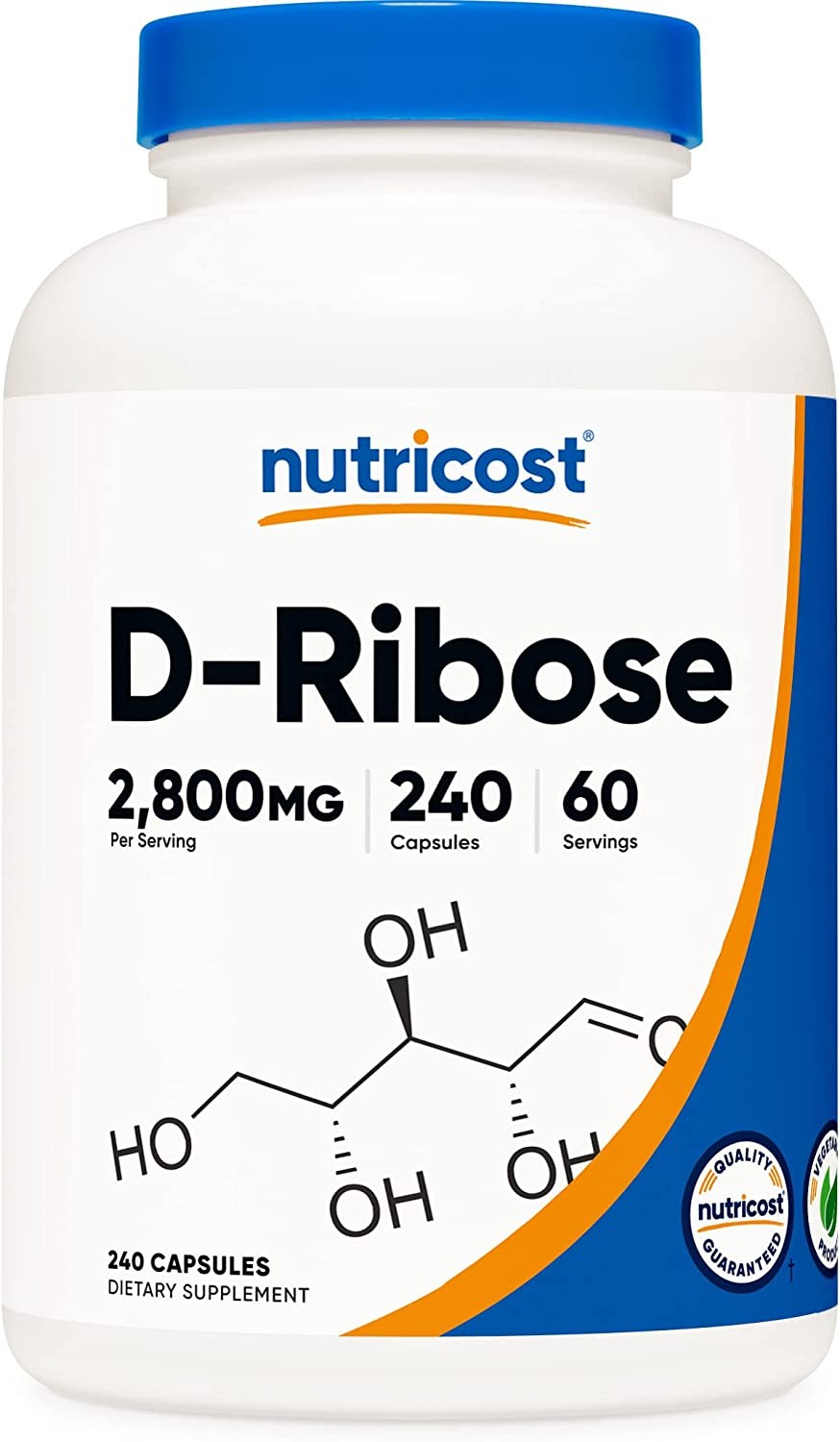 D-Ribose, 240 капсули, Nutricost | Ozone.bg