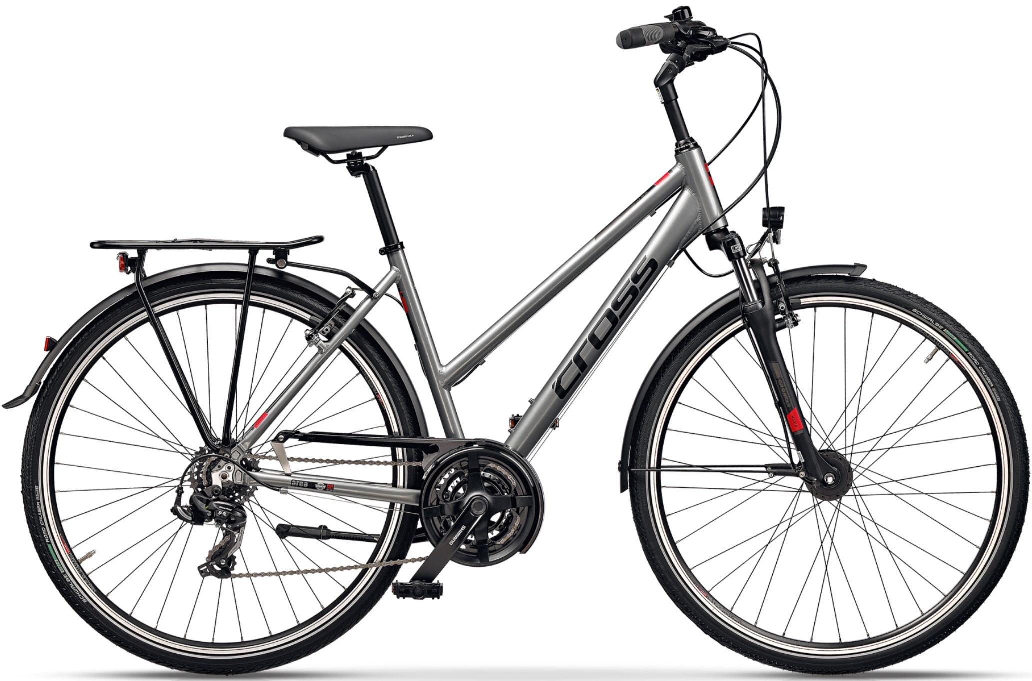 Дамски велосипед със скорости Cross - Area, 28'', 440 mm, сив | Ozone.bg