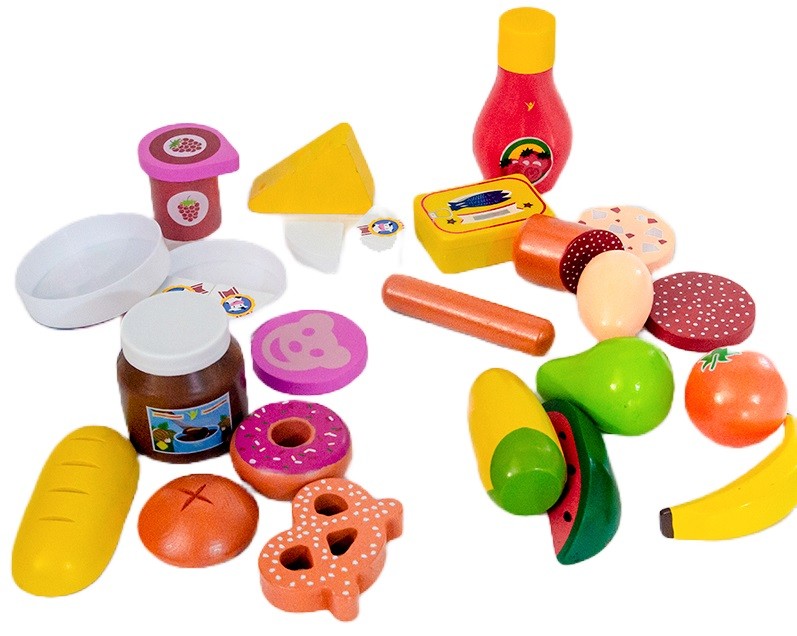 Дървен комплект Acool Toy - Кутии с хранителни продукти | Отлична цена ...