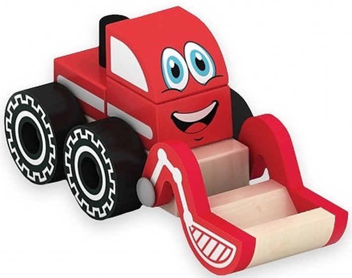 Дървена играчка за сглобяване Acool Toy - Багер | Отлична цена | Ozone.bg