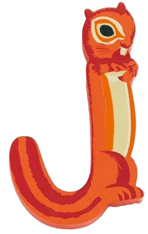 Дървена буква Djeco - Буква J | Отлична цена | Ozone.bg