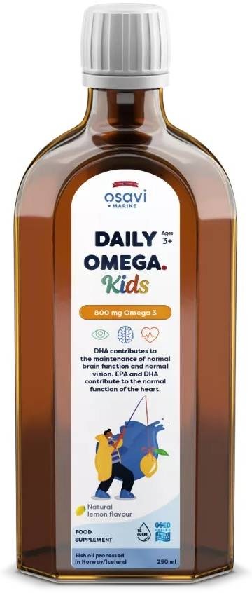 Daily Omega Kids, 800 mg, лимон, 250 ml, Osavi | Ozone.bg