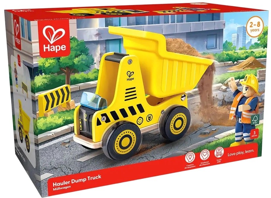 Дървена играчка Hape International - Самосвал | Отлична цена | Ozone.bg