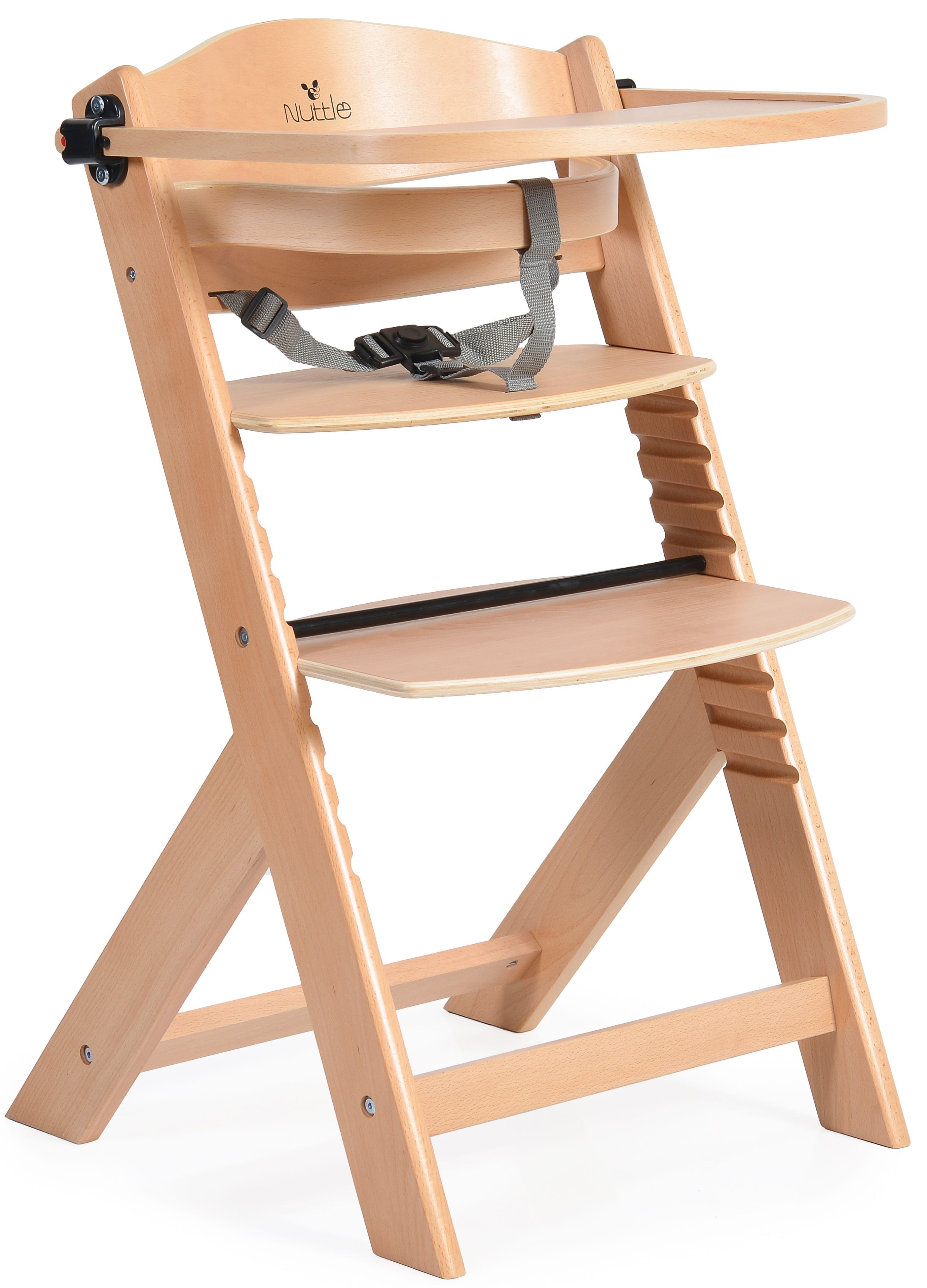 Дървен стол за хранене 2в1 Cangaroo - Nuttle, натурален | Добра цена ...