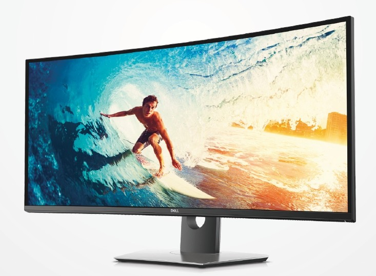 Монитор Dell - U3818DW, 37.5" Curved, LED, IPS, черен ТОП цена | Ozone.bg