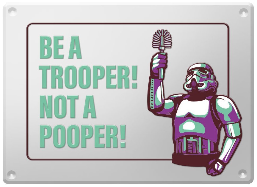 Декорация за стена ItemLab Movies: Star Wars - Be a Trooper! Not a ...