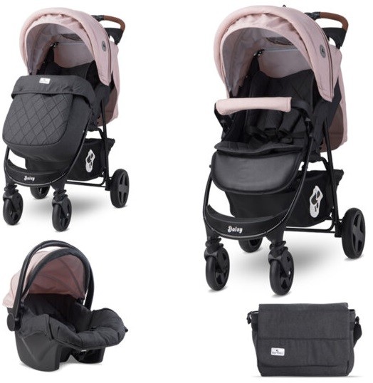 Детска комбинирана количка 2 в 1 Lorelli - Daisy Set, розова | Ozone.bg