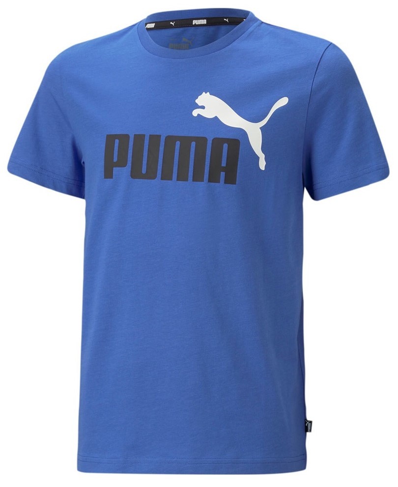 Детска тениска Puma - ESS+ 2 Col Logo B, синя | Ozone.bg