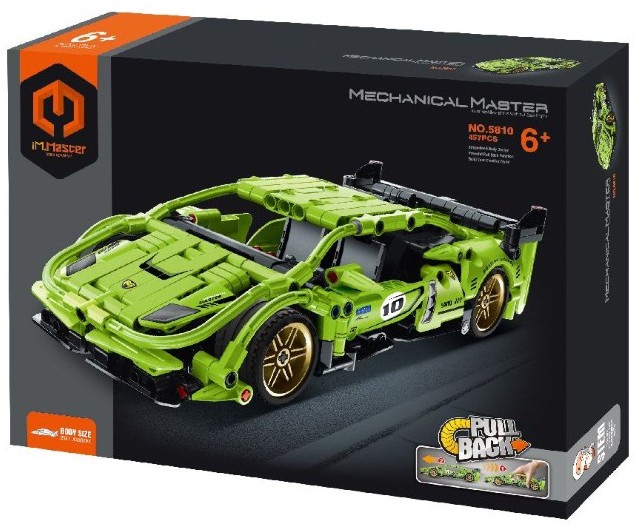 Детски конструктор iM.Master - Спортен автомобил, 457 части, зелен | Отлична цена | Ozone.bg