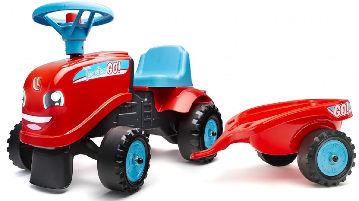 Детски трактор с ремарке Falk - Червен | Отлична цена | Ozone.bg