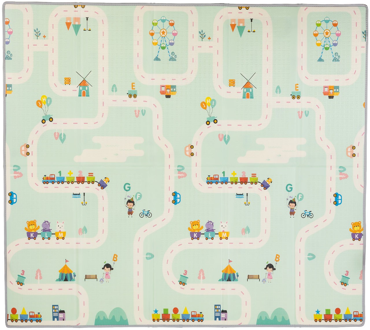 Детско килимче за игра Chipolino - Лунапарк, 113 x 113 cm | Добра цена ...