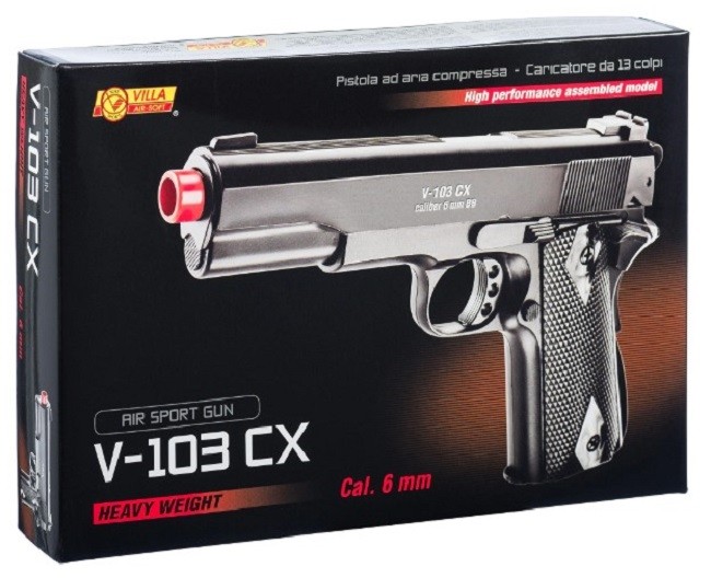 Детска играчка Villa Giocattoli - Еърсофт пистолет с топчета, V-103 CX ...