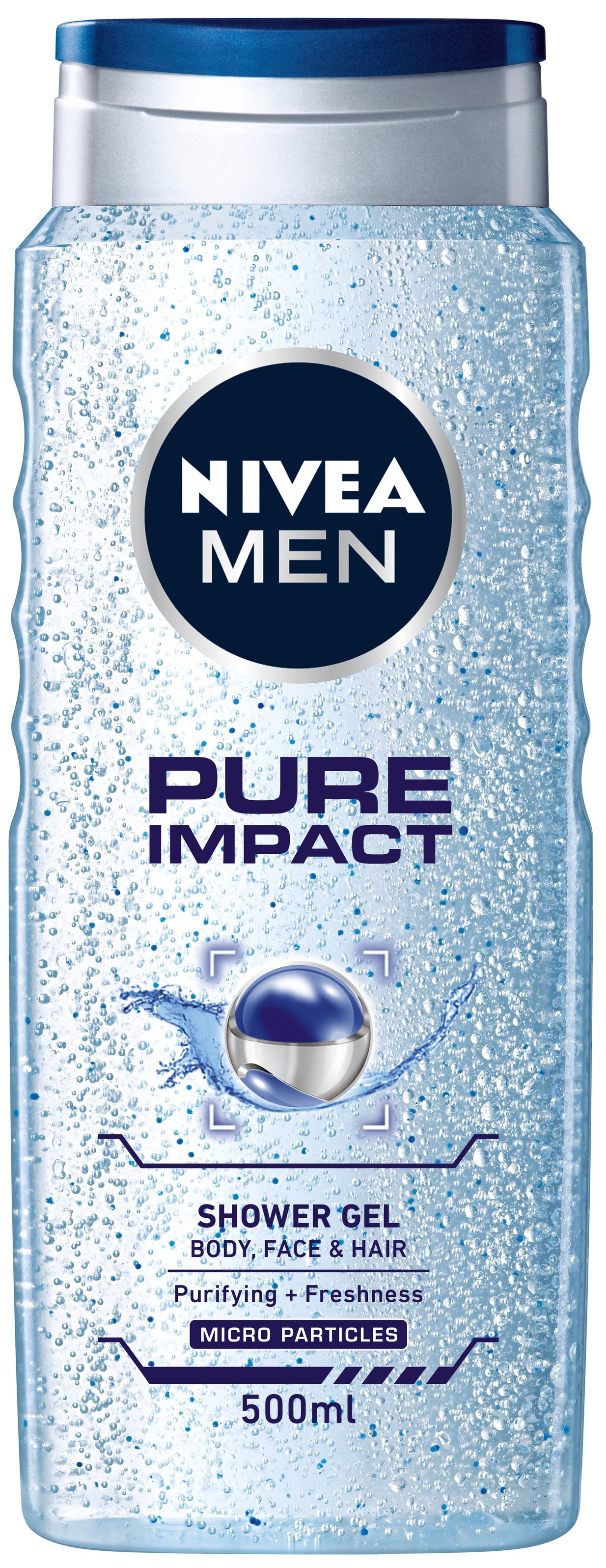 Nivea Men Душ гел Pure Impact, 500 ml | Ozone.bg