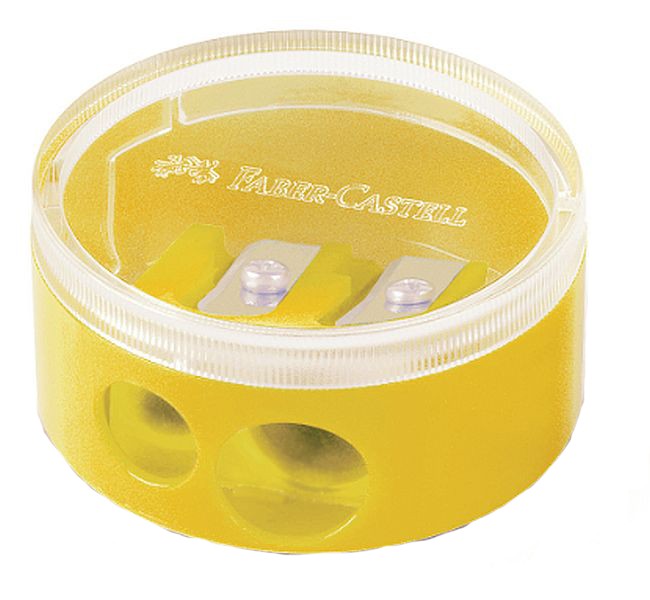 Двойна острилка Faber-Castell - С контейнер, асортимент | Ozone.bg