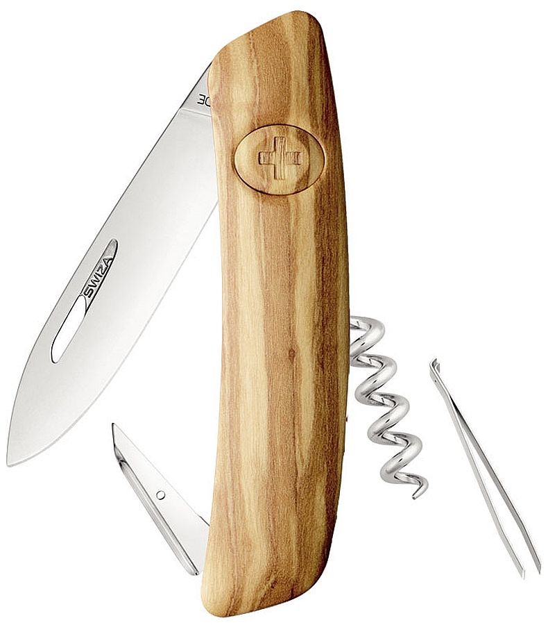 Джобно ножче Swiza - D01, маслиново дърво | Ozone.bg