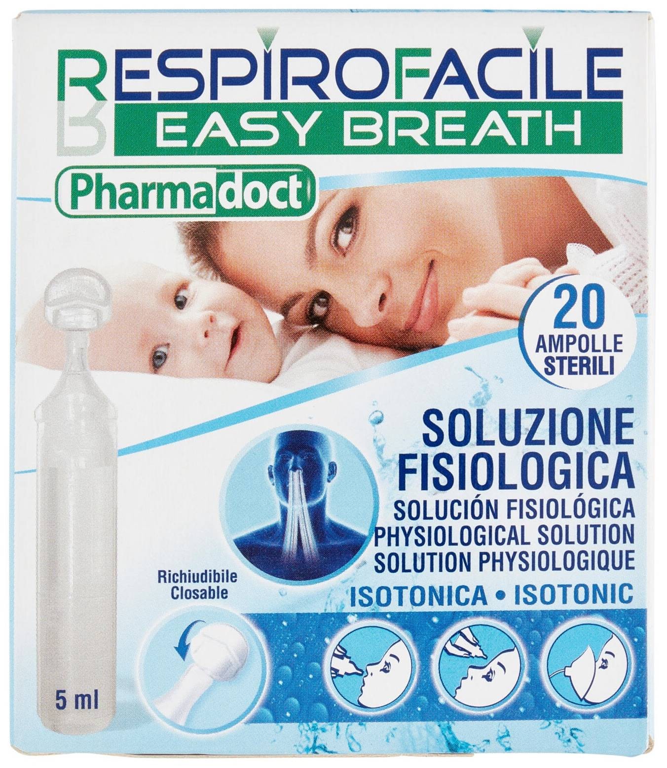 Easy Breath Физиологичен разтвор с 0.9% натриев хлорид, 20 дози ...