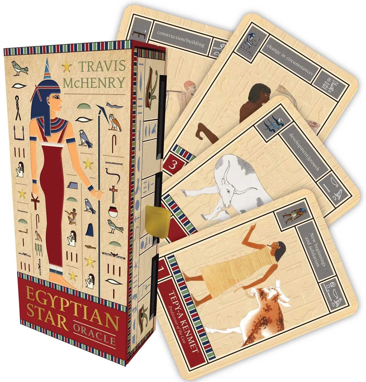 Egyptian Star Oracle (42 Gilded Cards, 144-page Full-color Guidebook ...