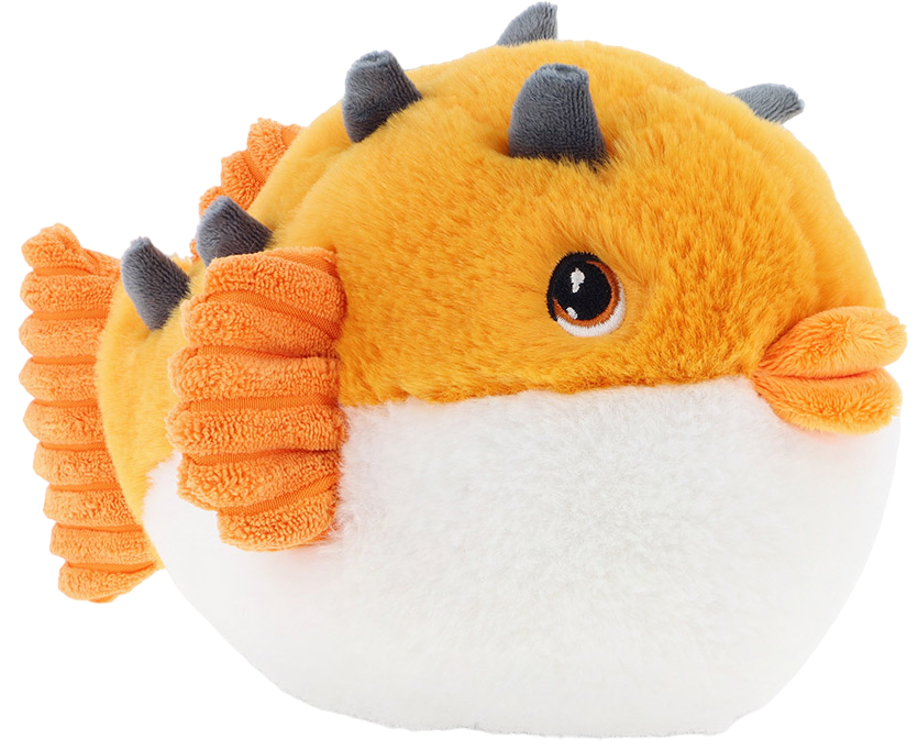 Eкологична плюшена играчка Keel Toys Keeleco - Риба балон, 25 cm ...
