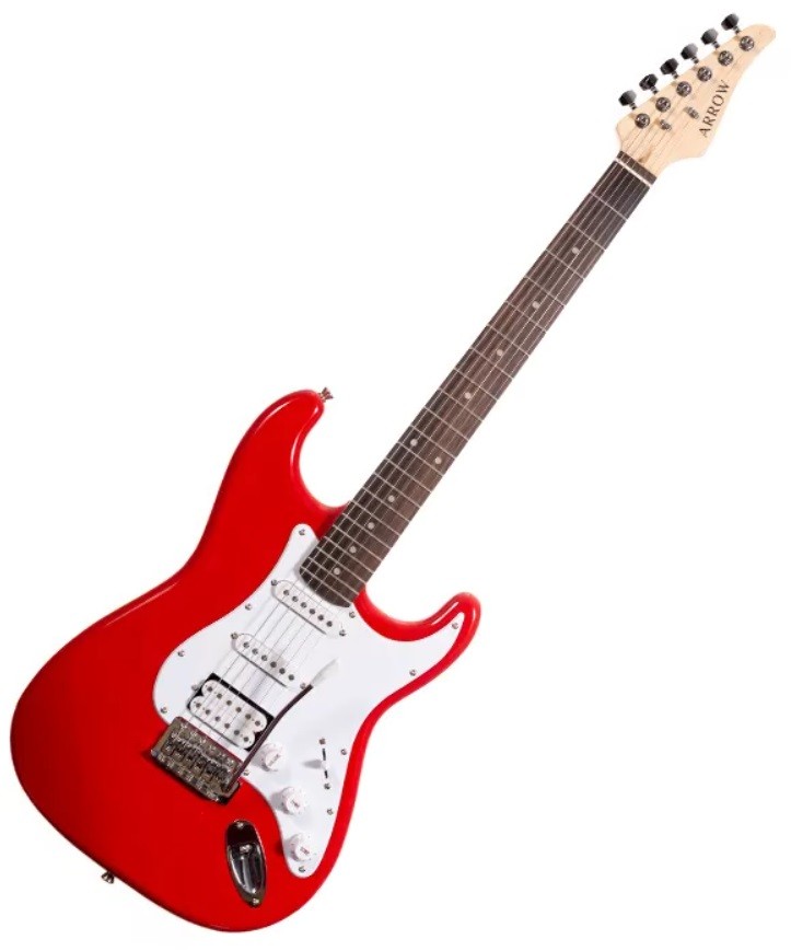 Електрическа китара Arrow - ST 211 Diamond Red Rosewood/White | Ozone.bg