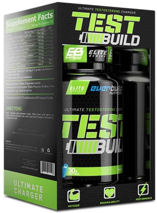 Elite Test Build, 90 капсули, Everbuild | Ozone.bg