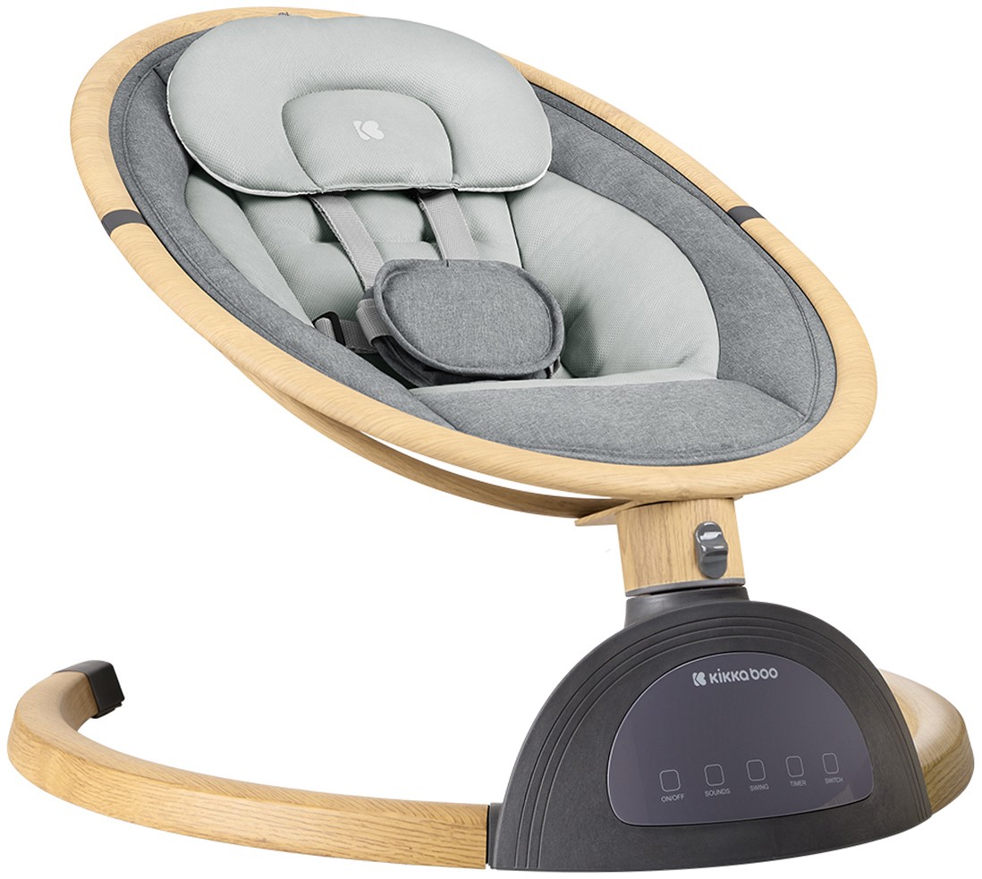 Електрическа люлка KikkaBoo - Ashlee, светлосива | Ozone.bg