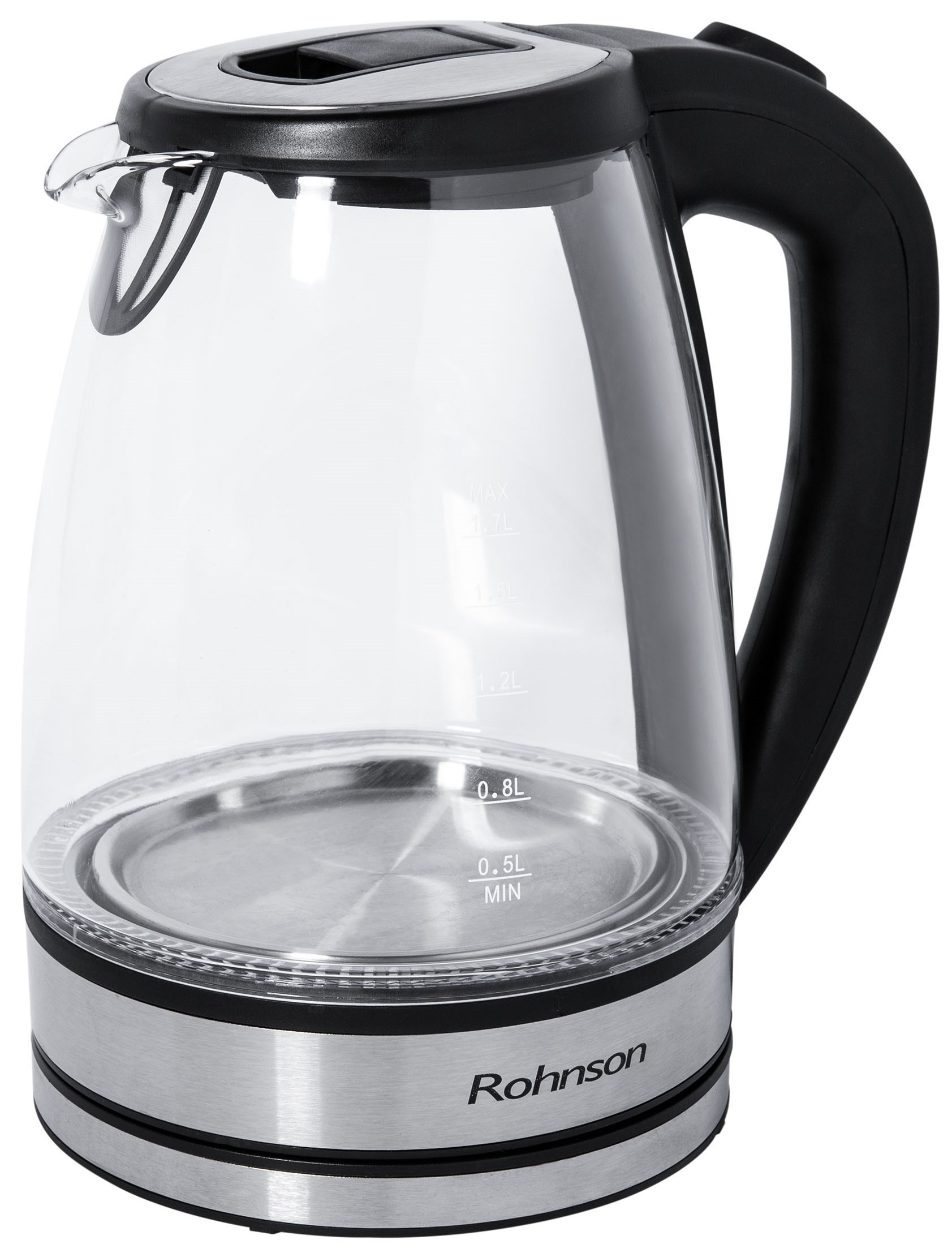 Електрическа кана Rohnson - R-7650, 2200W, 1.7L, сребриста | Ozone.bg