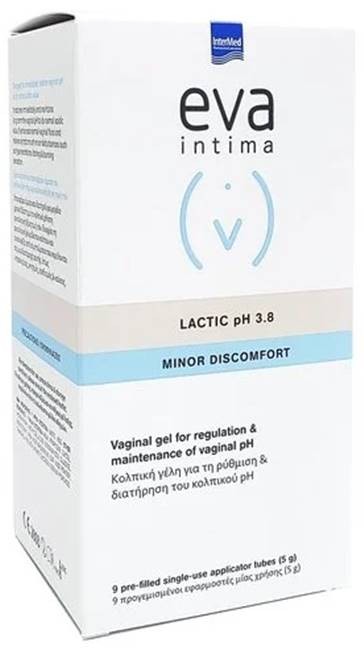 Eva Intima Вагинален гел Lactic pH 3.8, 9 туби x 5 g, Vittoria Pharma | Ozone.bg