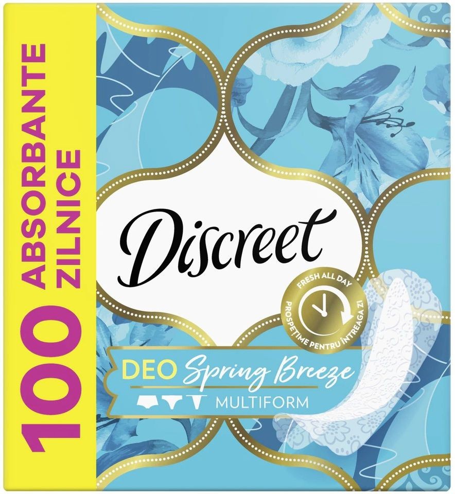 Ежедневни превръзки Discreet Deo - Морски бриз, 100 броя | Добра цена ...