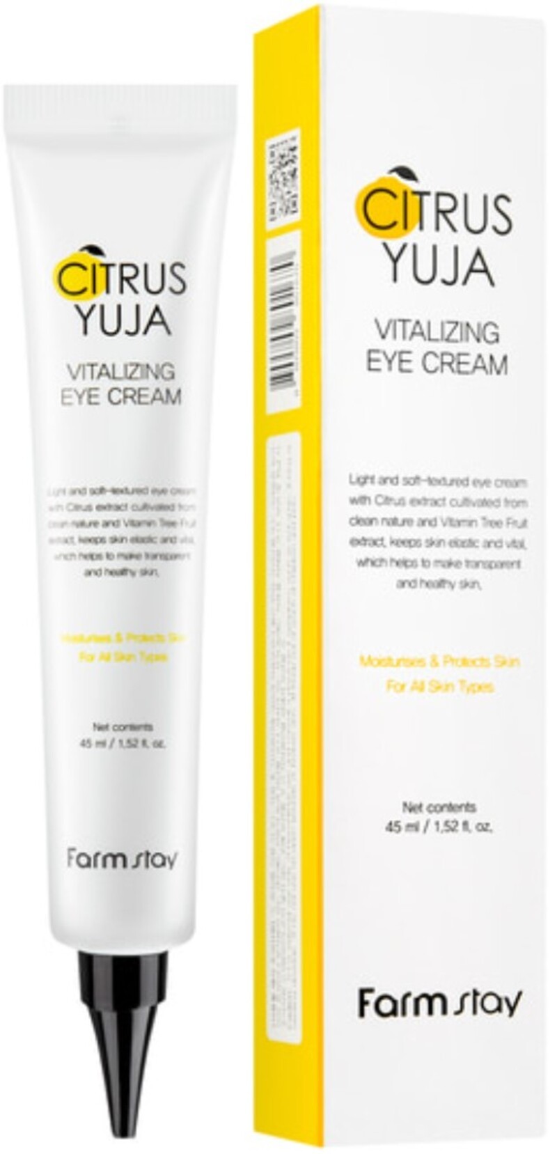 FarmStay Citrus Yuja Витализиращ околоочен крем, 45 ml | Ozone.bg